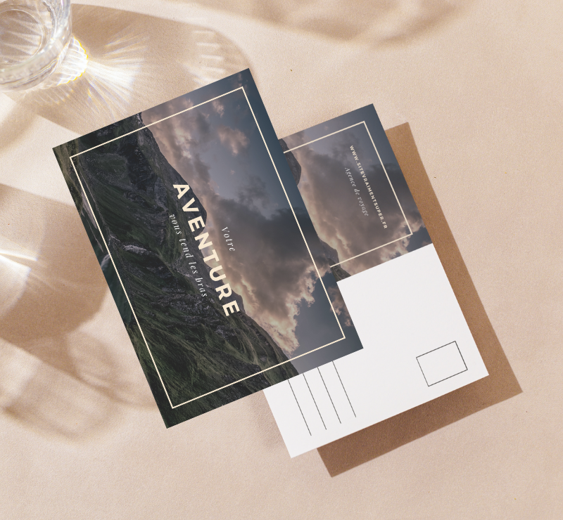 Impression en ligne Cartes Postales format A5 | Personnalisable